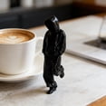 Abstract Hooded Man Figurine Faceless Statue Modern Desktop Decor for ...