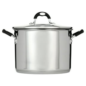 Barton 32-Quart Stock Pot, Stainless Steel, Heavy Duty Induction Soup ...