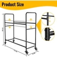 Rolling Tire Storage Rack Adjustable Size Pound - Durable Metal ...