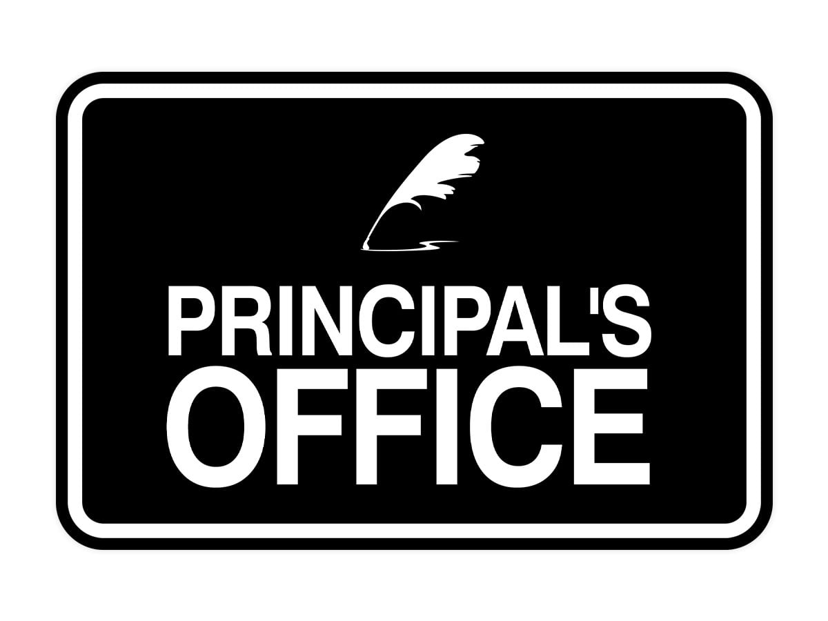Signs ByLITA Classic Framed Principal's Office Sign (Black) - Small - Walmart.com