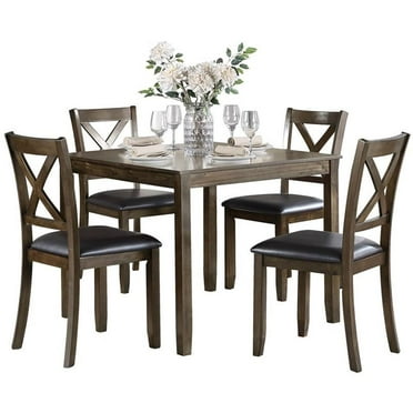 Groveland 5pc Square Dining Table with 4 chairs - Walmart.com