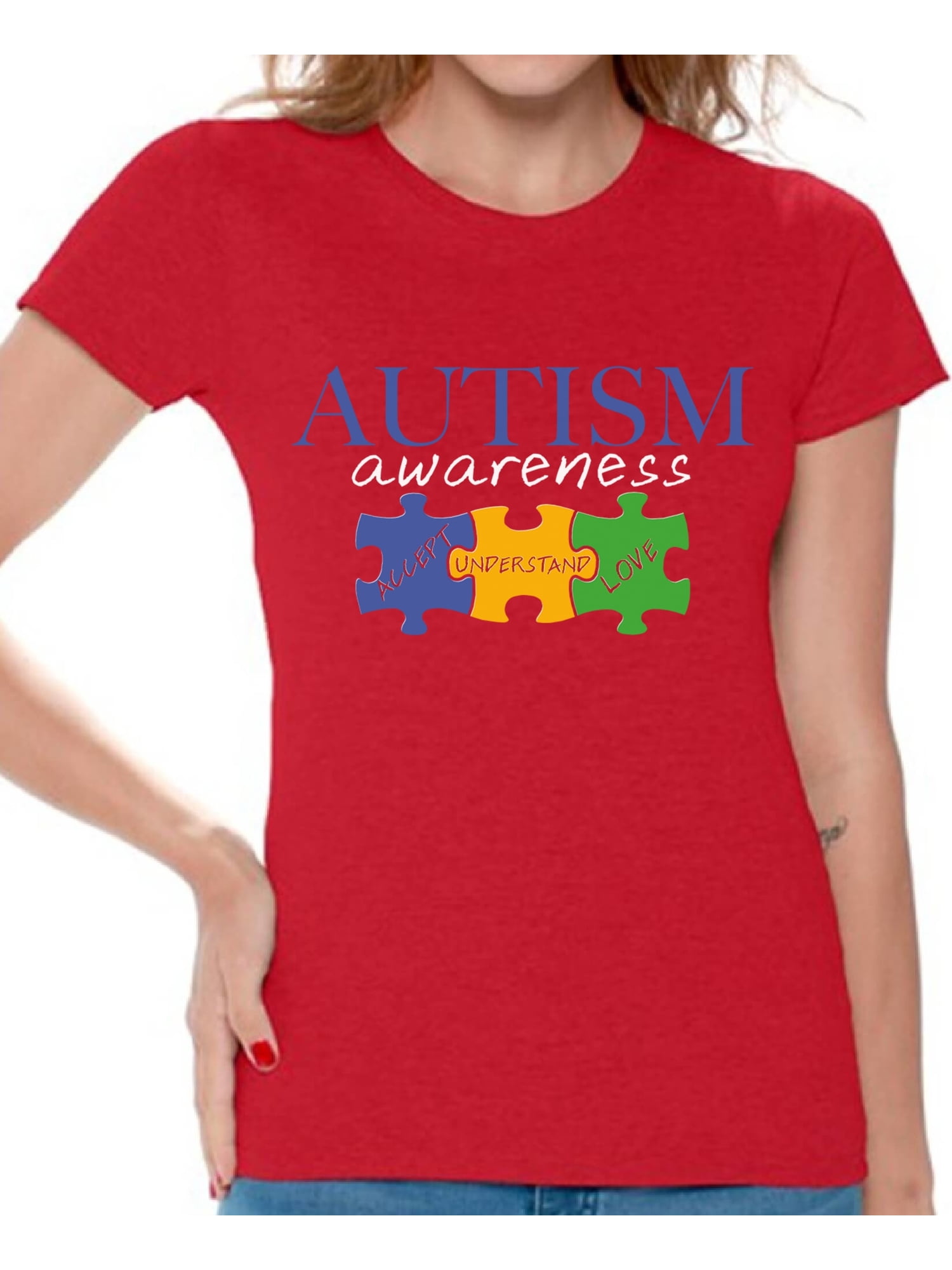 Awkward Styles Autism Awareness Shirts for Women Accept Understand Love ...