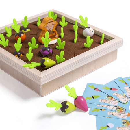 Fun Farm Pulling Radish Game Wooden Toy Kindergarten Puzzle Early ...