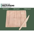 ICO Compostable Knives, [100 count] Wooden Knives, Biodegradable Knives ...