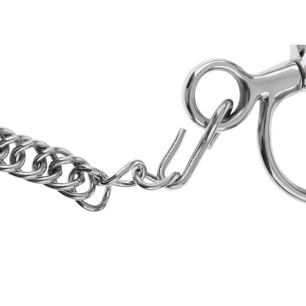 Dalazy 5'' Stainless Steel Horse Bit with Curb Chain and Curb Hooks ...