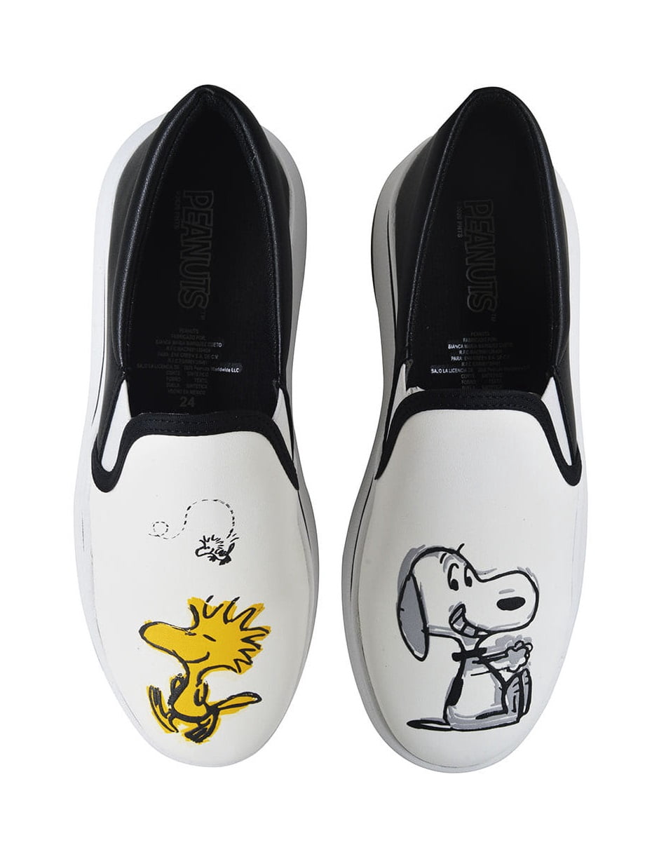 Tenis Sneakers Casuales para Dama Snoopy Peanuts Peanuts PN-3002-XH-MQ ...