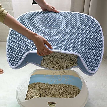 Pet Champion, 2-Layer Sifting Cat Litter Mat, Black - Walmart.com
