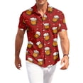 Oktoberfest Short Sleeve Shirt Costume for Mens, Beer Festival Print ...