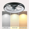 GFSXVNU Ceiling Fans with Lights Dimmable LED Embedded installation of ...