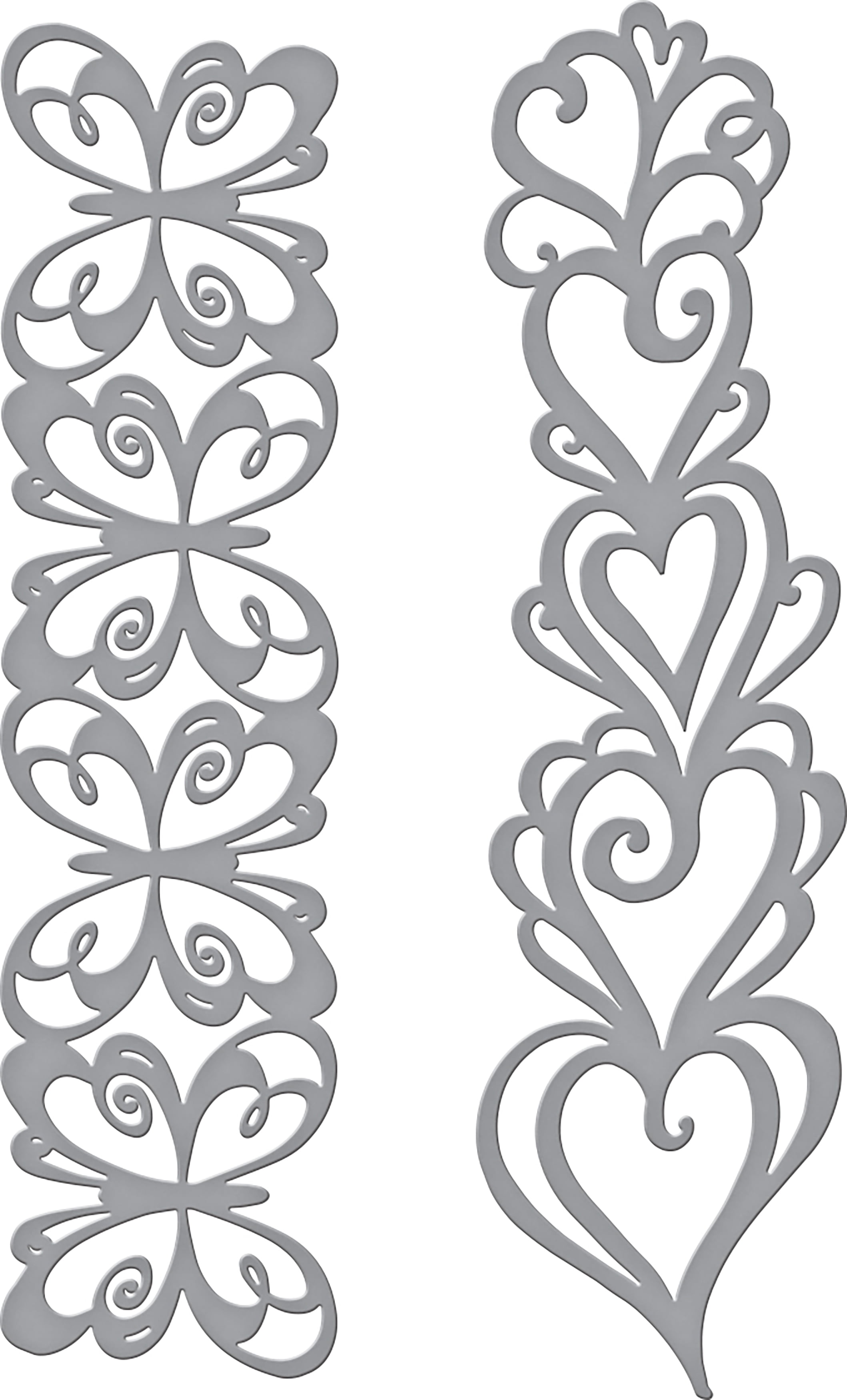 Spellbinders Shapeabilities Dies-Hearts & Butterflies Borders - Walmart.com