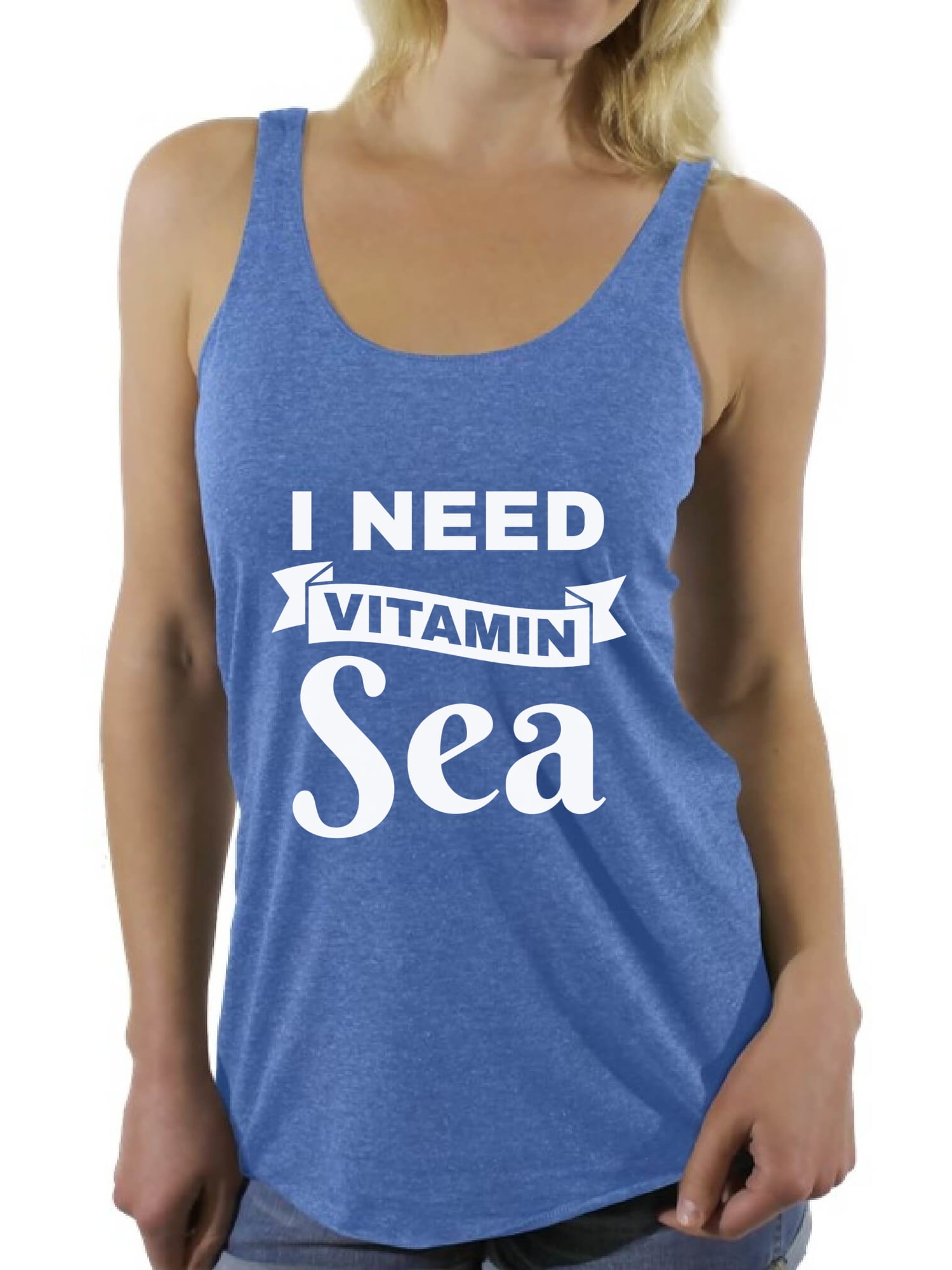 Awkward Styles I Need Vitamin Sea Racerback Tank Top Cute Beach Party ...