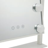 Thinkspace Beauty Counter-top 9 Bulb LED Hollywood Mirror, 14.2"H x 12 ...