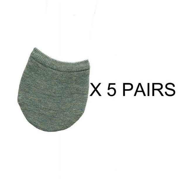 10 Pieces = 5 Pairs Forefoot Half Foot Toe Socks Women Summer Invisible ...