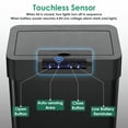 Arlopu 18.5 Gallon Automatic Garbage Can Motion Sensor Touchless Kitchen Trash Can with Soft ...