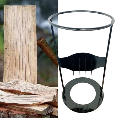 Wood Splitter Stand Safe Wedge Storage Woodstove Firewood Distributor ...