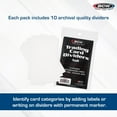 BCW Tall Trading Card Dividers - Walmart.com