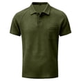 Breeze Polo Shirts for Men Short Sleeve Collared Shirt with Chest ...
