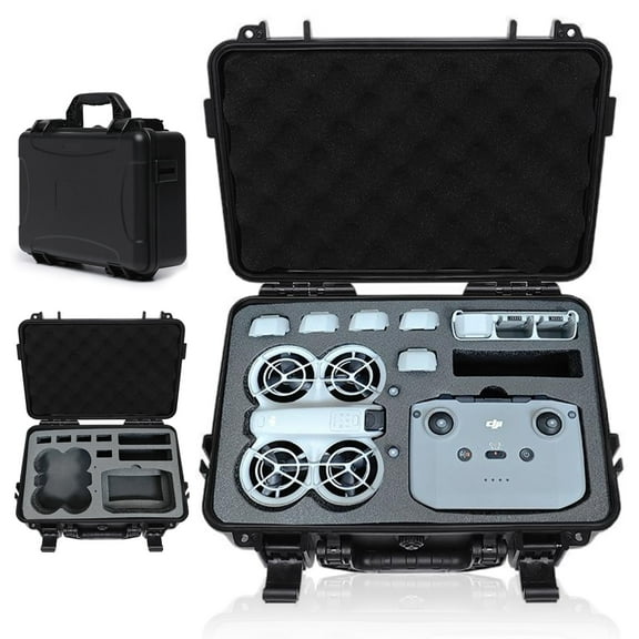 Lekufee Portable Waterproof Hard Case for DJI Neo Drone,Fly More Combo ...