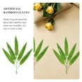 RENACLIPY 30Pcs Artificial Bamboo Leaves Fake Leaf Stems for Decorating ...