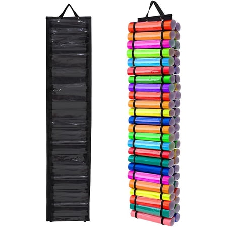 Vinyl Storage Rack, 48 Roll Compartments Heat Transfer Paper Storage ...