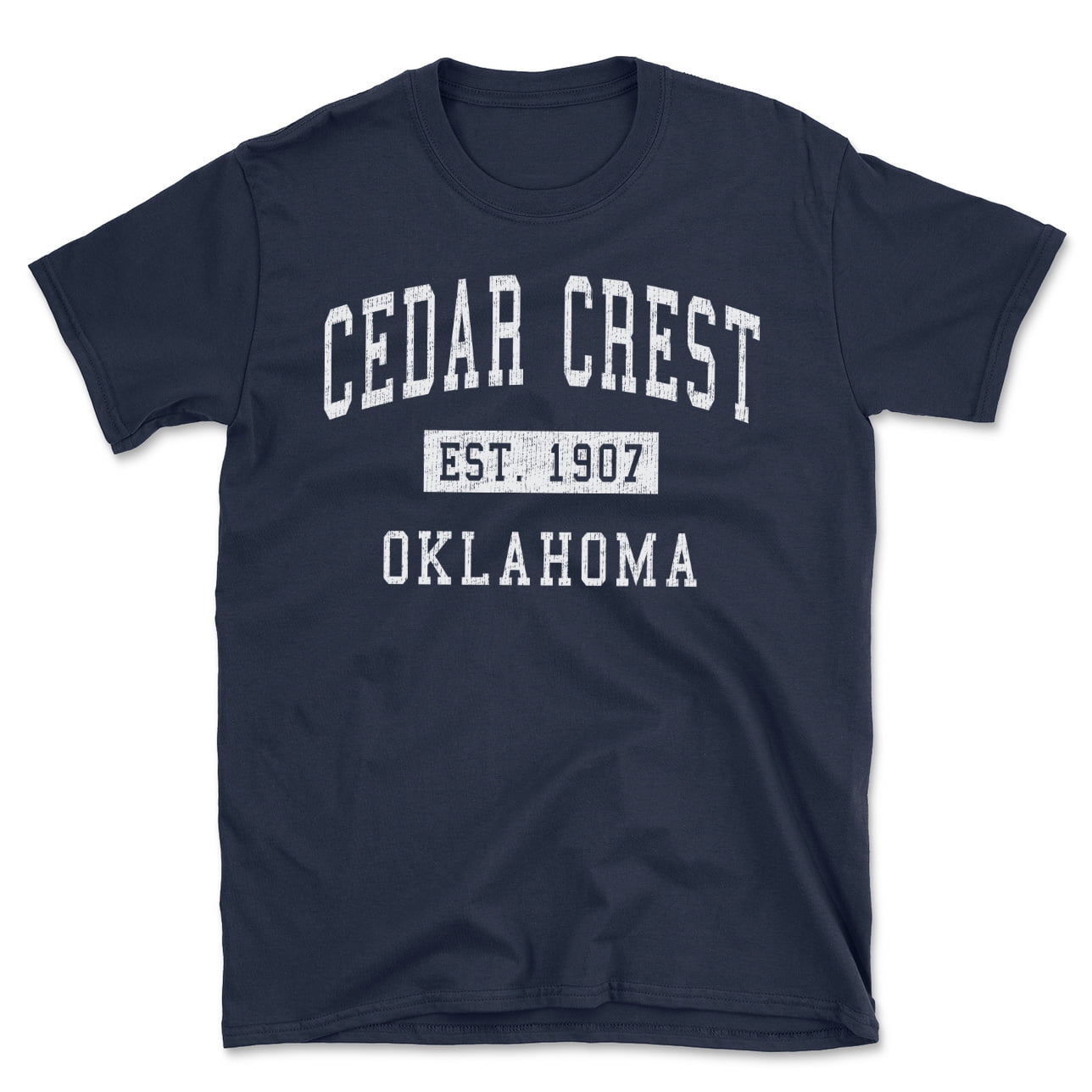 Cedar Crest Oklahoma Classic Established Men's Cotton T-Shirt - Walmart.com