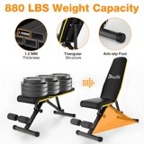 Free Shipping! Weight Bench,Doufit Foldable Workout Bench with 225¬∞ ...