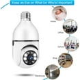 YI IoT 5Ghz & 2.4Ghz WiFi Bulb Lamp Camera 360Degree E27 Socket ...