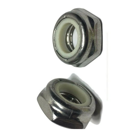 Pr-Mch Package Of 100 516-18 Hex Jam Nylon Insert Lock Nut Nylock ...