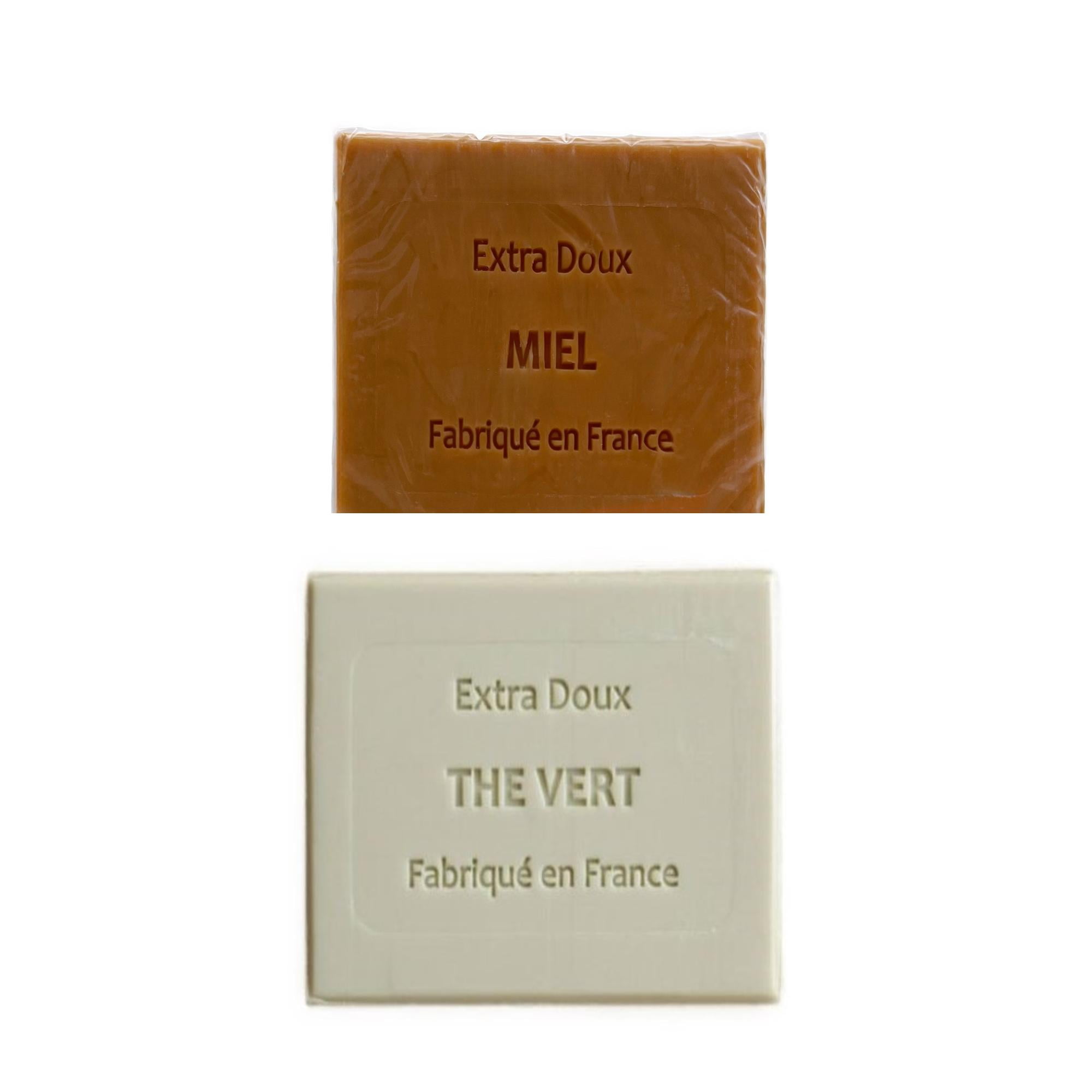 Du Monde a La Provence Miel Honey/The Vert Green Tea Soap Made in ...