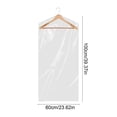 Garment Bags for Hanging Clothes, 10 Pack Clear Plastic Storage Covers ...