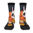 Four Seasons Universal Socks 2 Pairs of Colorful Cartoon Panda & Bear ...