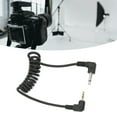 Gold Plated Camera Shutter Cord, 2.5mm to 3.5mm Joint, Plastic Elastic Cable for Shooting, Flash ...