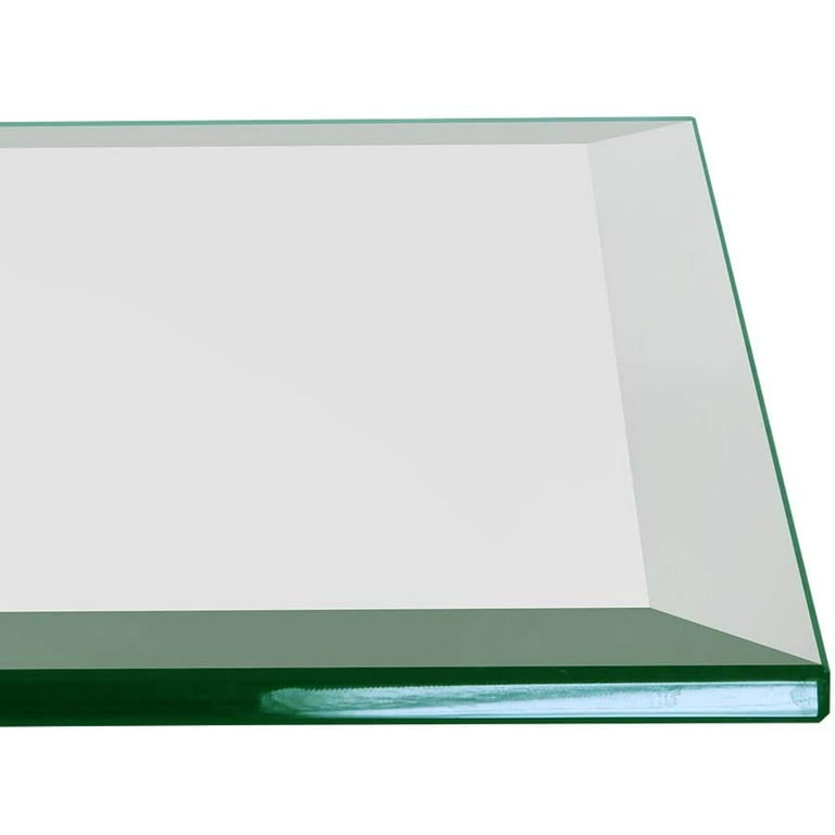Square Table Top View Glass
