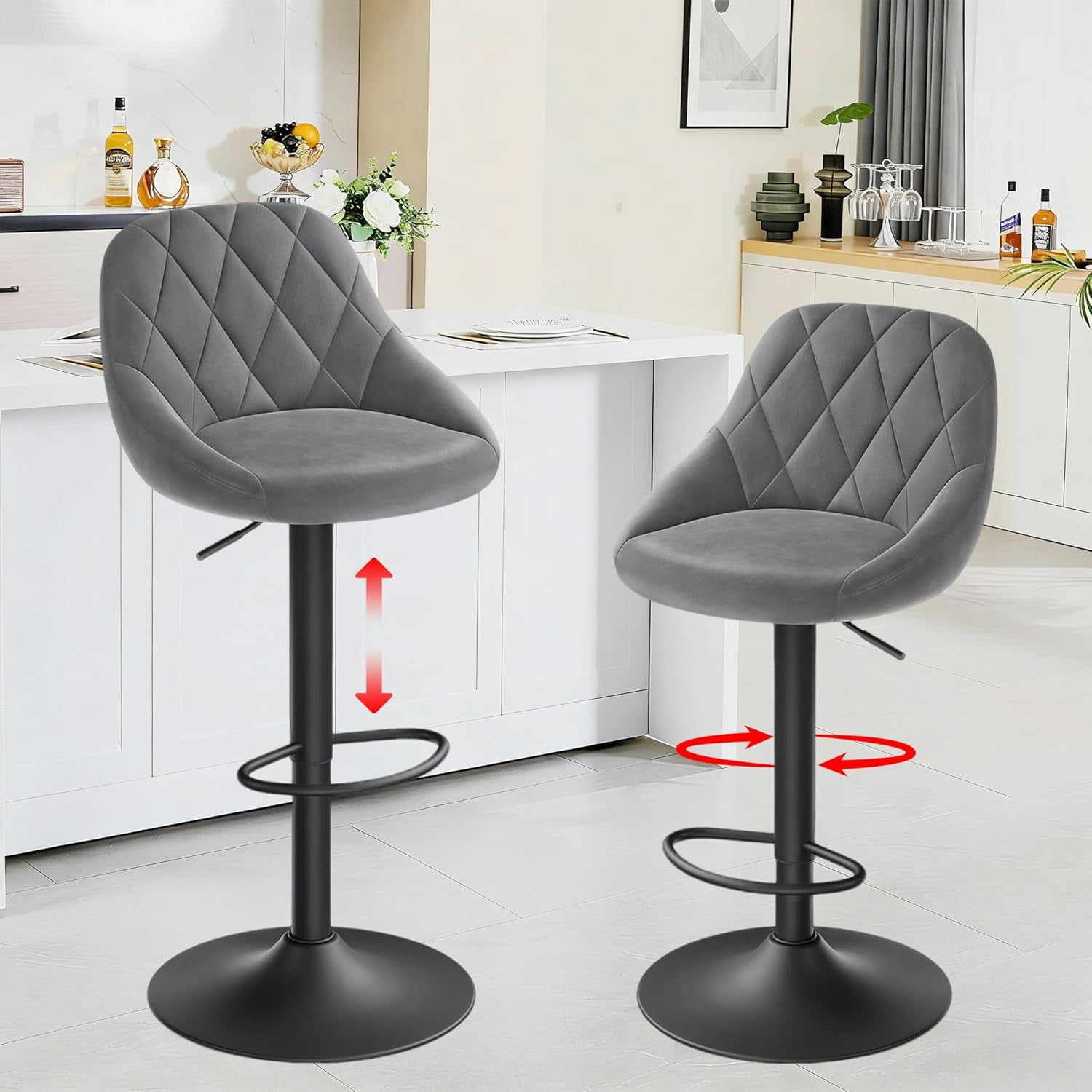 Click here for Jmgjoy Modern Bar Stool Set Of 2  Counter Height B... prices