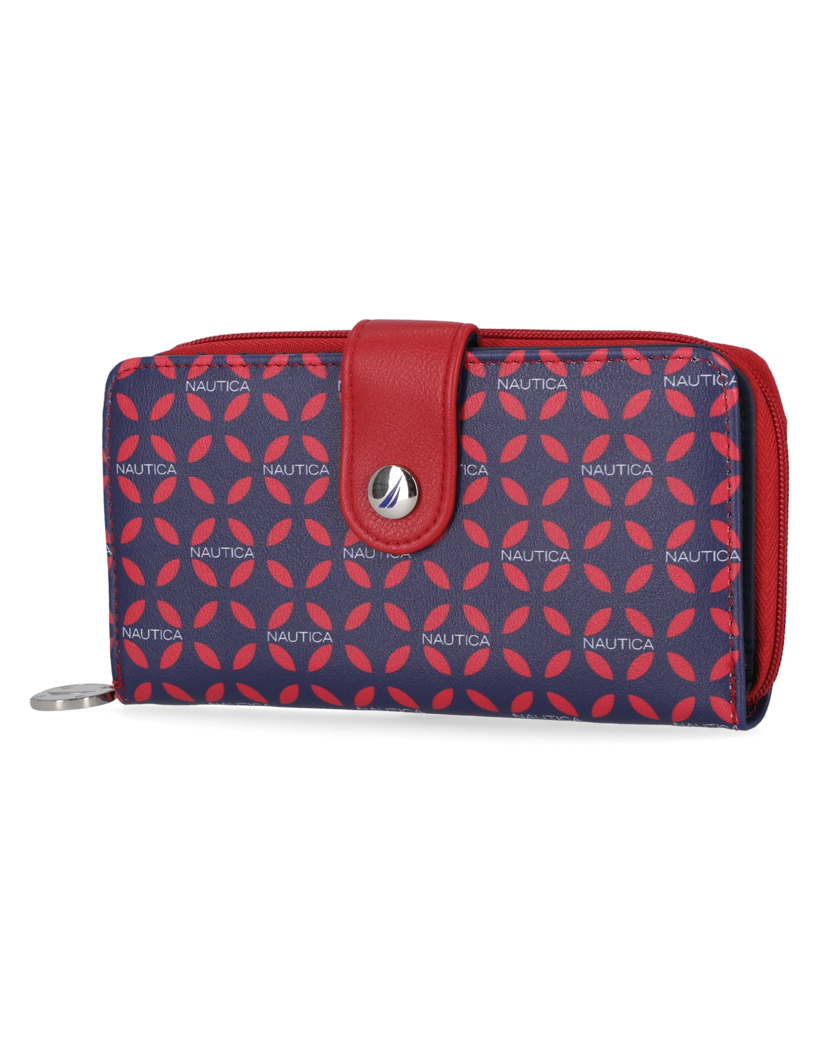 Nautica Be Shore Womens Wallet RFID Blocking Zip Around Clutch ...