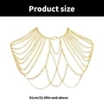 Alloy Men's Shoulder Necklace Accessories Tassels Body Chain ...