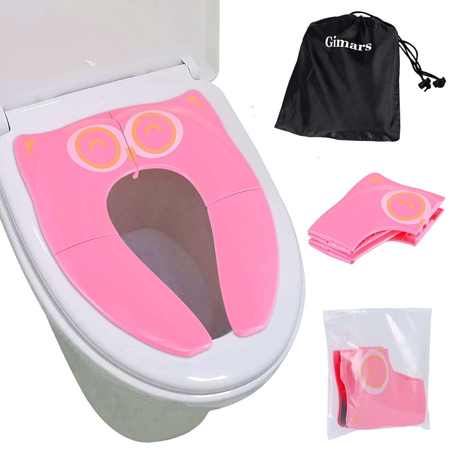 Gimars Baby Toddler Potty Training Seat Cover Liners Non-slip Silicone ...