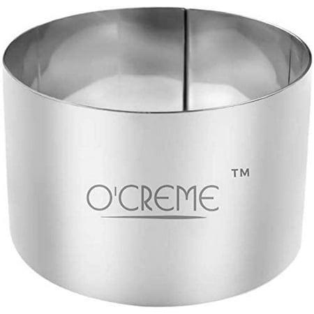 O'Creme Cake Ring Sturdy Stainless Steel Round Pastry Ring 2-3/4 Inch ...