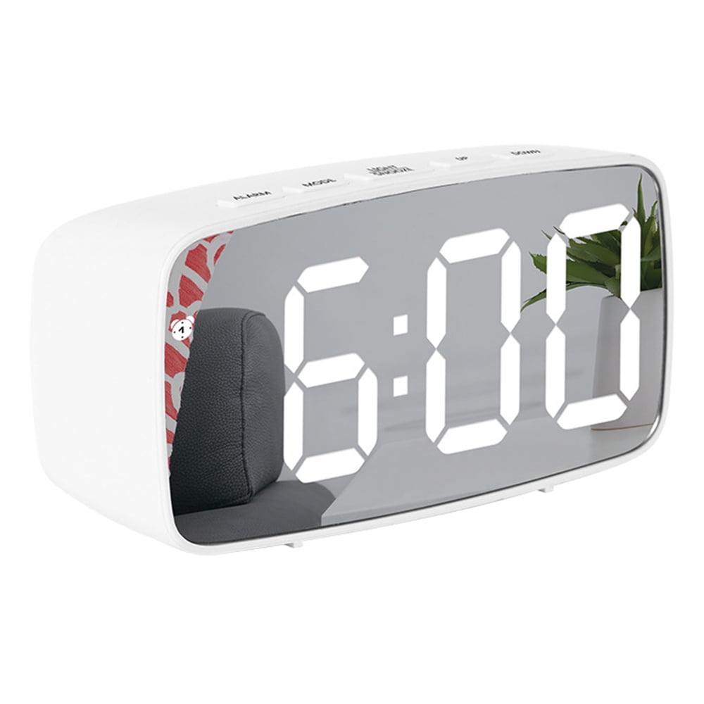 Pequeño reloj despertador digital con pantalla LED, visualización de ...