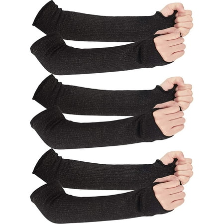Compuye 3 Pairs Arm Protection Sleeves with Thumb Hole Cut Resistant ...