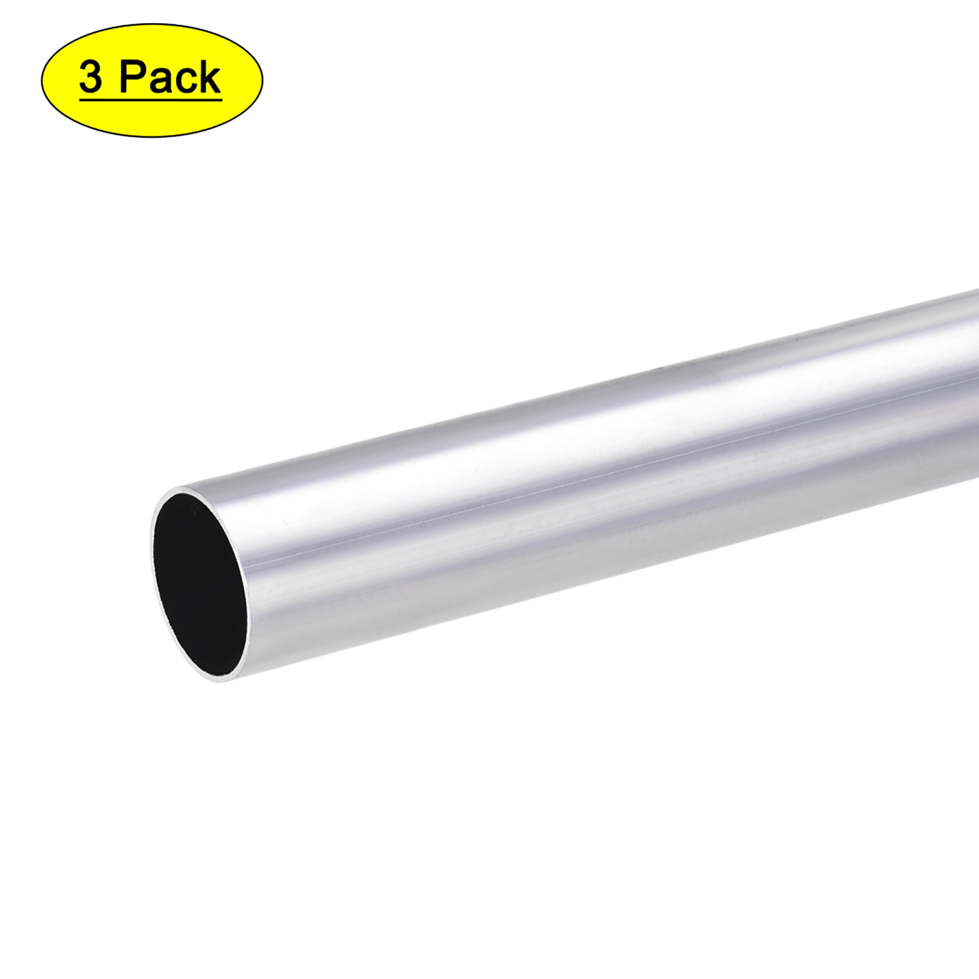 Uxcell 6063 Aluminum Round Tube Seamless Straight Tubing 29mm OD 27mm ...