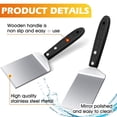 20 Pcs Small Pizza Spatula Stainless Steel Cookie Server With Wooden ...