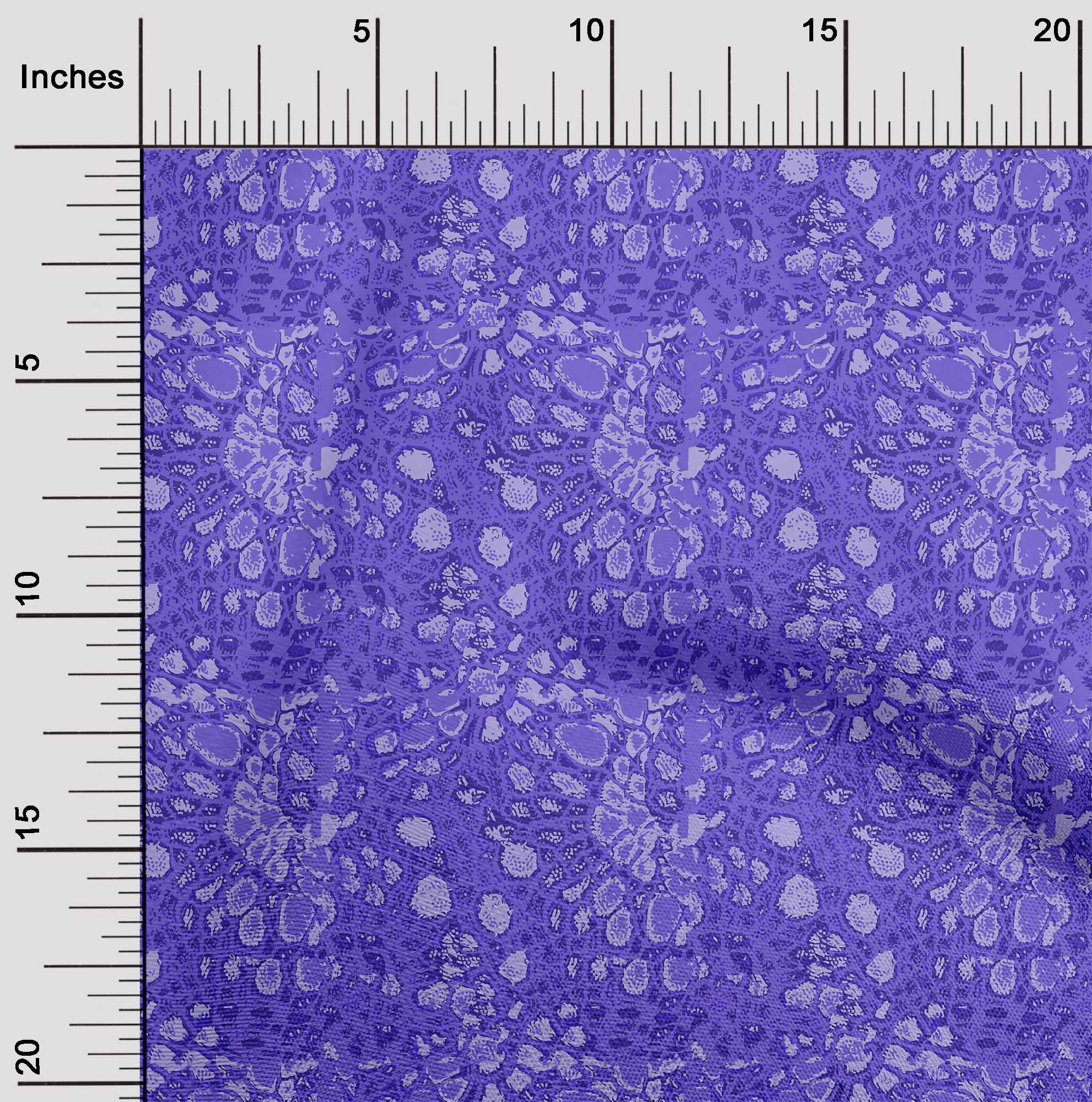 oneOone Georgette Viscose Purple Fabric Animal Skin Quilting Supplies ...