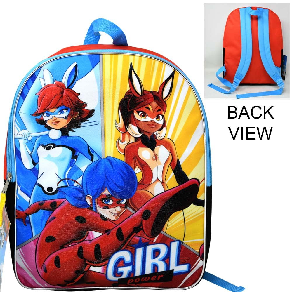 Miraculous Ladybug 15" Backpack with Plain Front - Walmart.com
