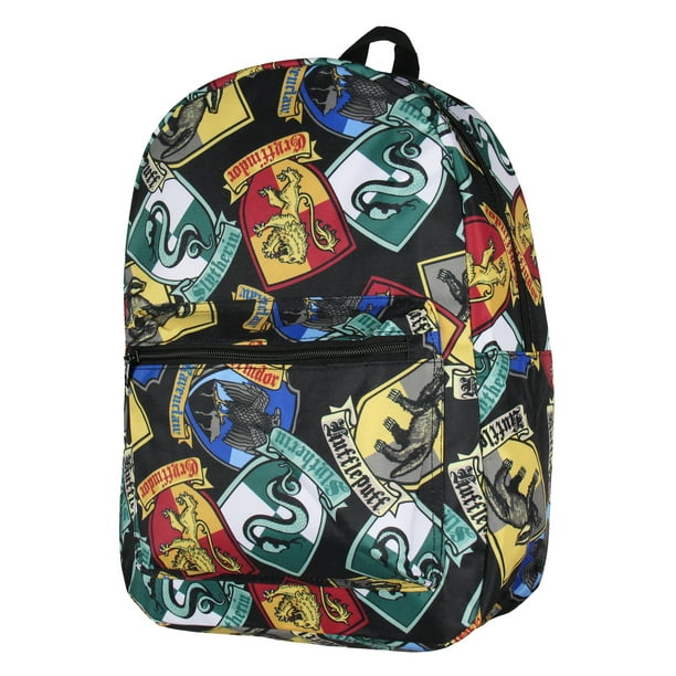 Harry Potter Backpack Hogwarts Houses Crest Laptop School Travel ...