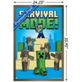 Minecraft - Survival Mode Wall Poster, 22.375" x 34" Framed - Walmart.com