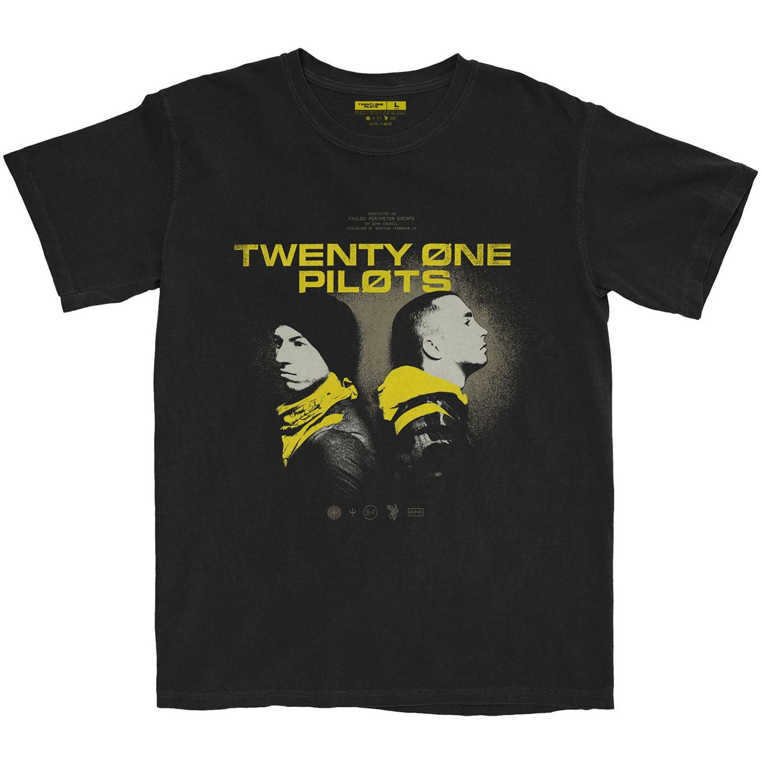 Click here for Twenty One Pilots Adult Back To Back T-Shirt L prices