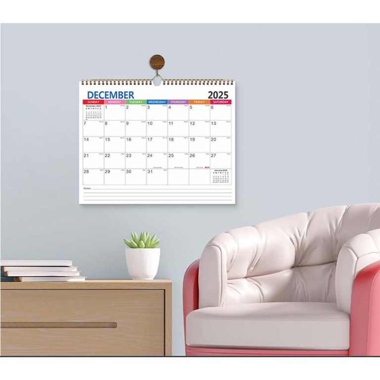 Large Calendar 2025-2026 Blukids Wall Calendar 2025-2026 - 18 Months ...