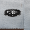 Victorian Plus Evidence Room Wall or Door Sign - Blue | Legal and ...