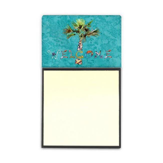 Welcome Palm Tree On Teal Sticky Note Holder - Walmart.com - Walmart.com